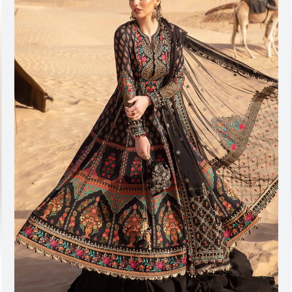 Maria B | Dresses | Original Maria B Pakistani Three Piece Dress | Poshmark